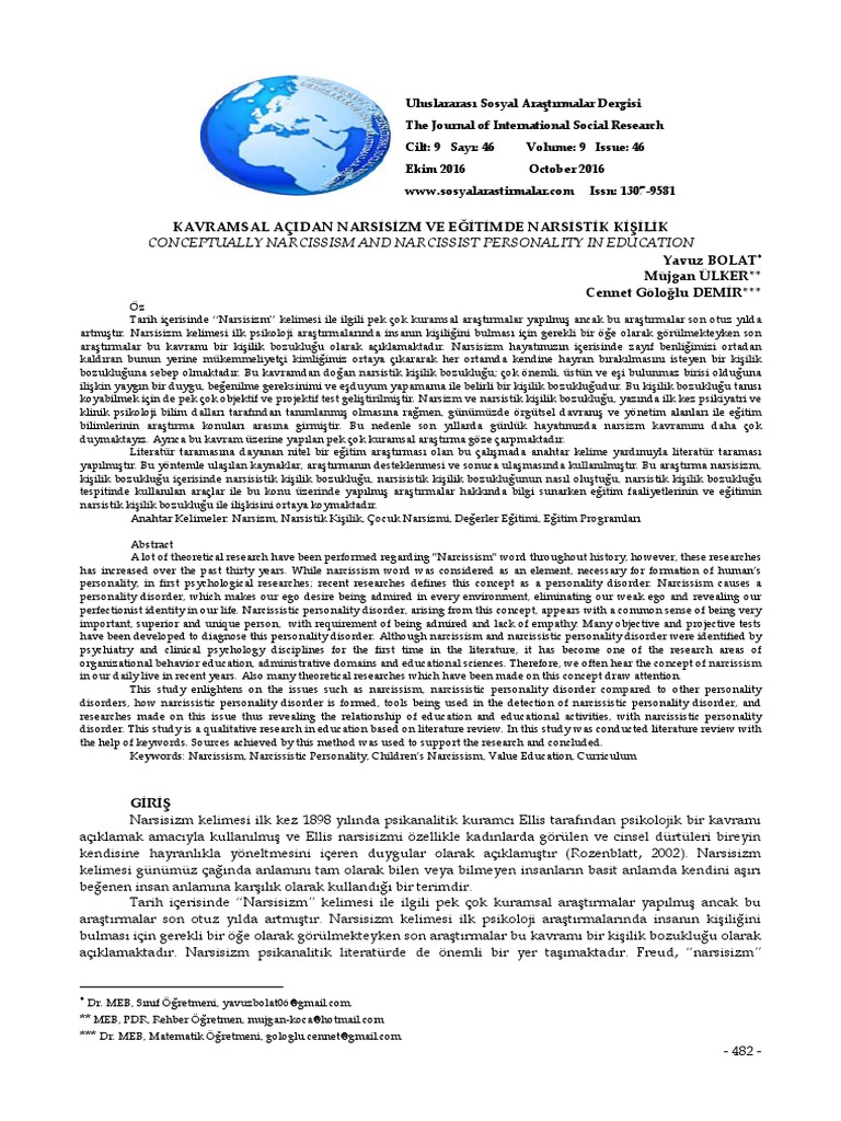 NARSİZM | PDF