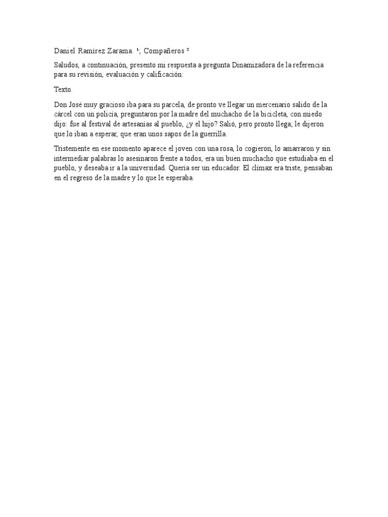 Respuesta Pregunta Dinamizadora Unidad II | PDF Respuesta Pregunta Dinamizadora Unidad II | PDF