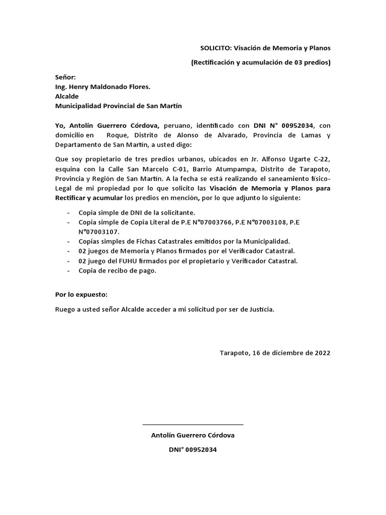 Solicitud Ficha Catastral. | PDF Solicitud Ficha Catastral. | PDF
