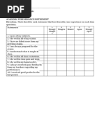 PDF Academic Performance Questionnaire | PDF