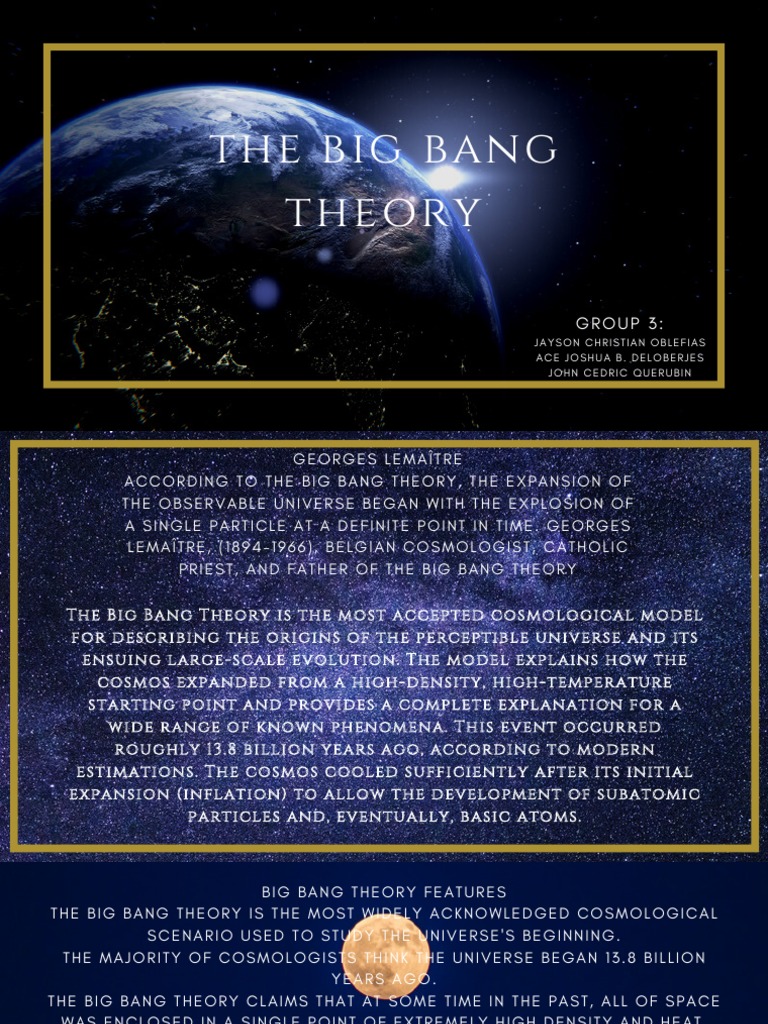 The Big Bang Theory 1 | PDF | Big Bang | Universe