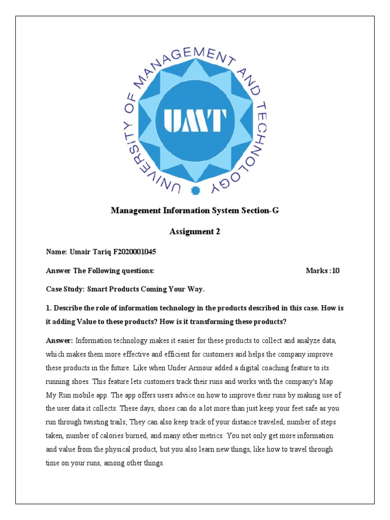 Assignment 2 MIS Taha Ali Khan | PDF | Privacy | Customer