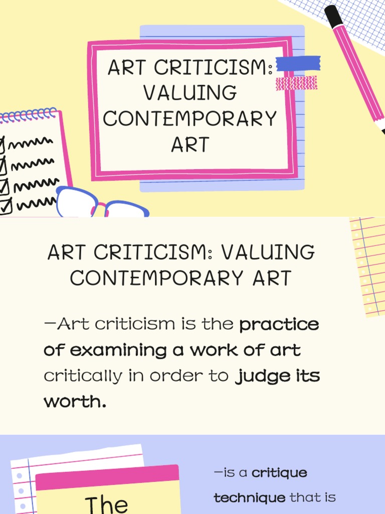 Contemporary Report Art Criticism | PDF | Psychological Concepts ...