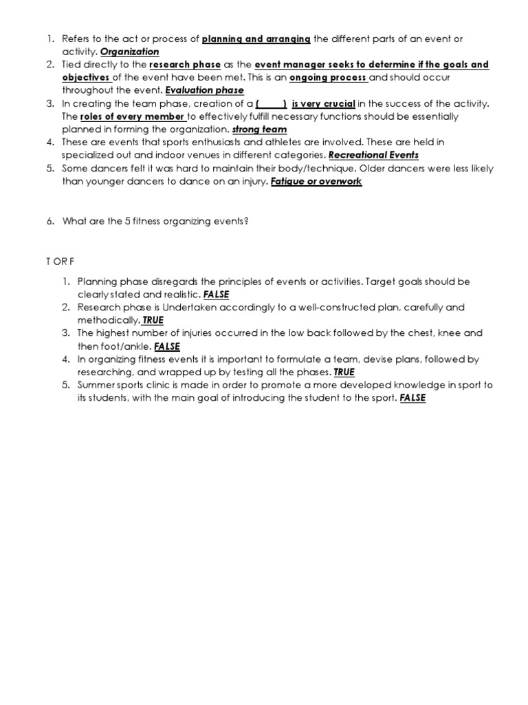 Refers To The Act or Process of Planning and Arranging The Different ...