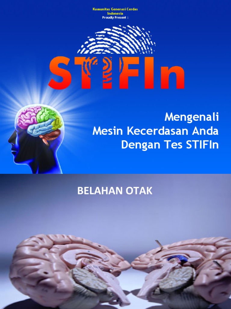 STIFIn Presentasi | PDF | Pengembangan Diri STIFIn Presentasi | PDF | Pengembangan Diri