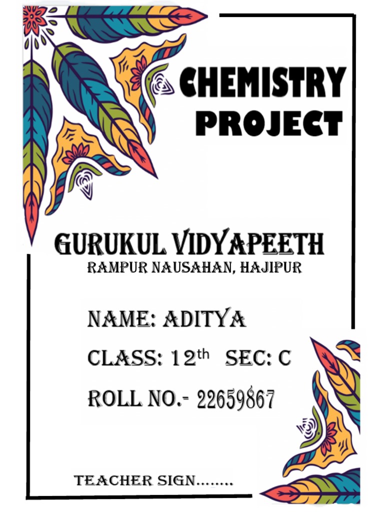 Chemistry Project Nameplate | PDF