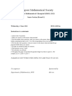 SMO Senior Practice Paper 2025 | PDF | Trigonometric Functions ...