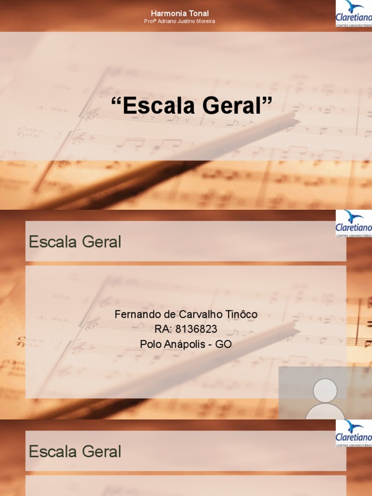 A Escala Geral: Uma Visão Geral do Conjunto de Sons Musicais Audíveis ...