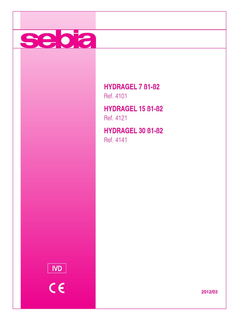 HYDRAGEL ß1-ß2 Hydrasis | Download Free PDF | Gel Electrophoresis ...