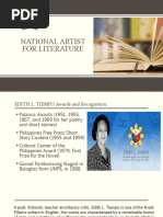Edith Tiempo | PDF | Writing | The Arts
