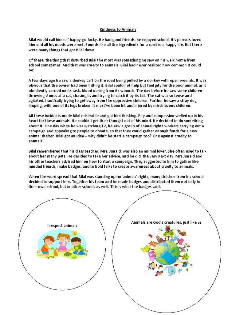 Kindness To Animals | PDF | Pet