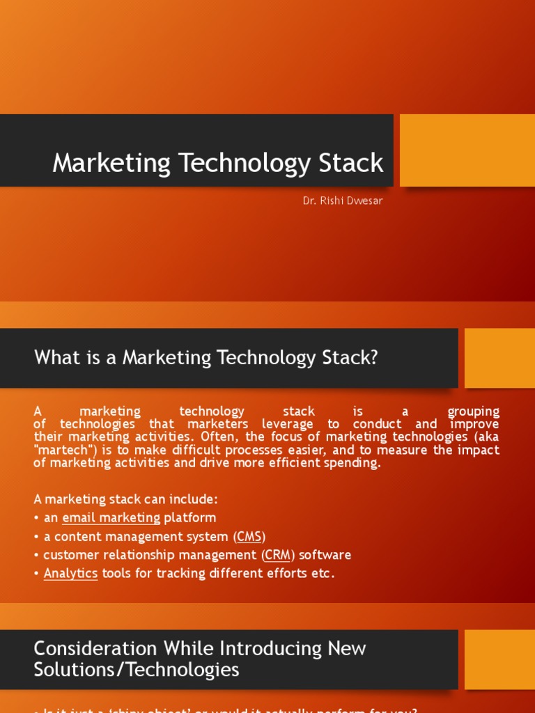 Marketing Technology Stack | PDF