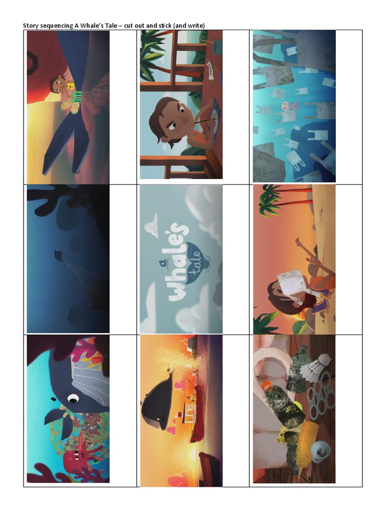 Story Sequencing Students' Cards A Whale's Tale | PDF | History ...