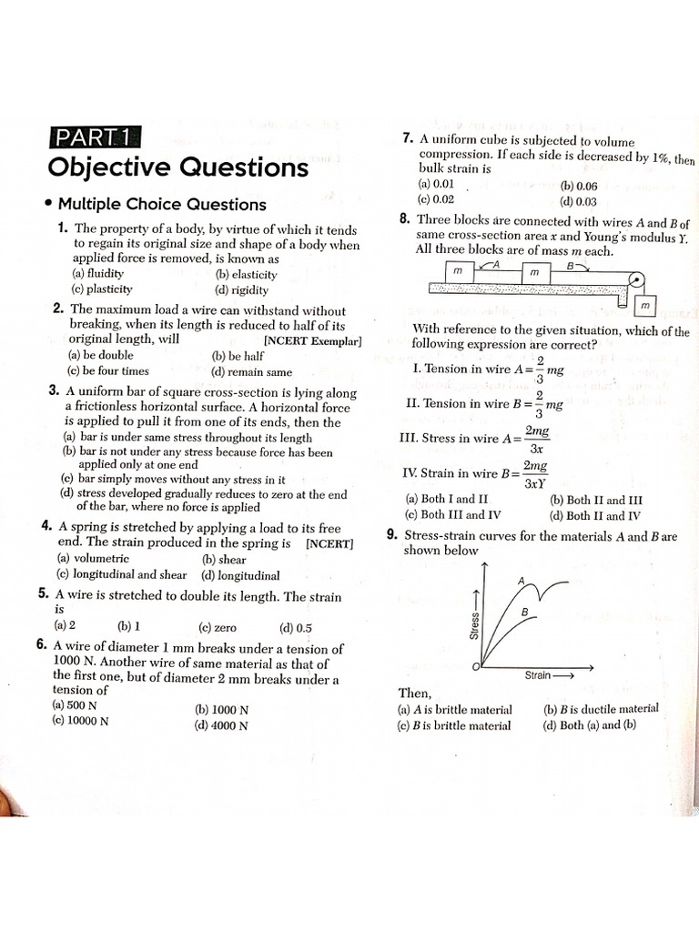 Solids Test of Physics | PDF