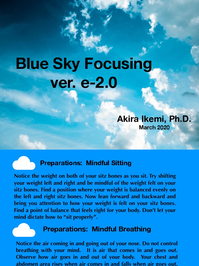 Blue Sky Focus | PDF | Cloud | Senses
