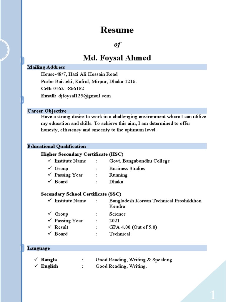 Md. Foysal Ahmed | PDF