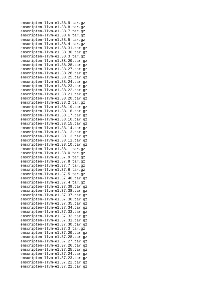 Emscripten Llvm Archive Files Pdf 