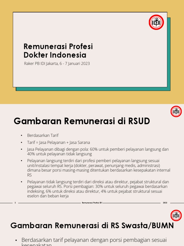 Remunerasi Profesi Dokter di Indonesia | PDF