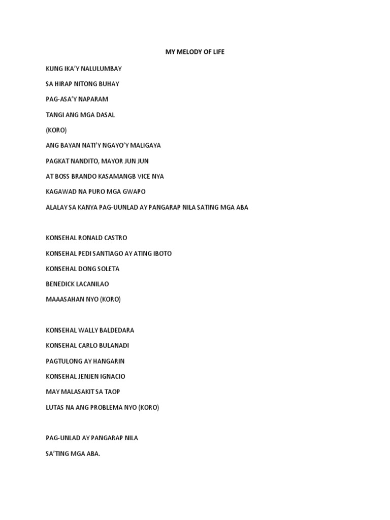 My Melody of Life | PDF
