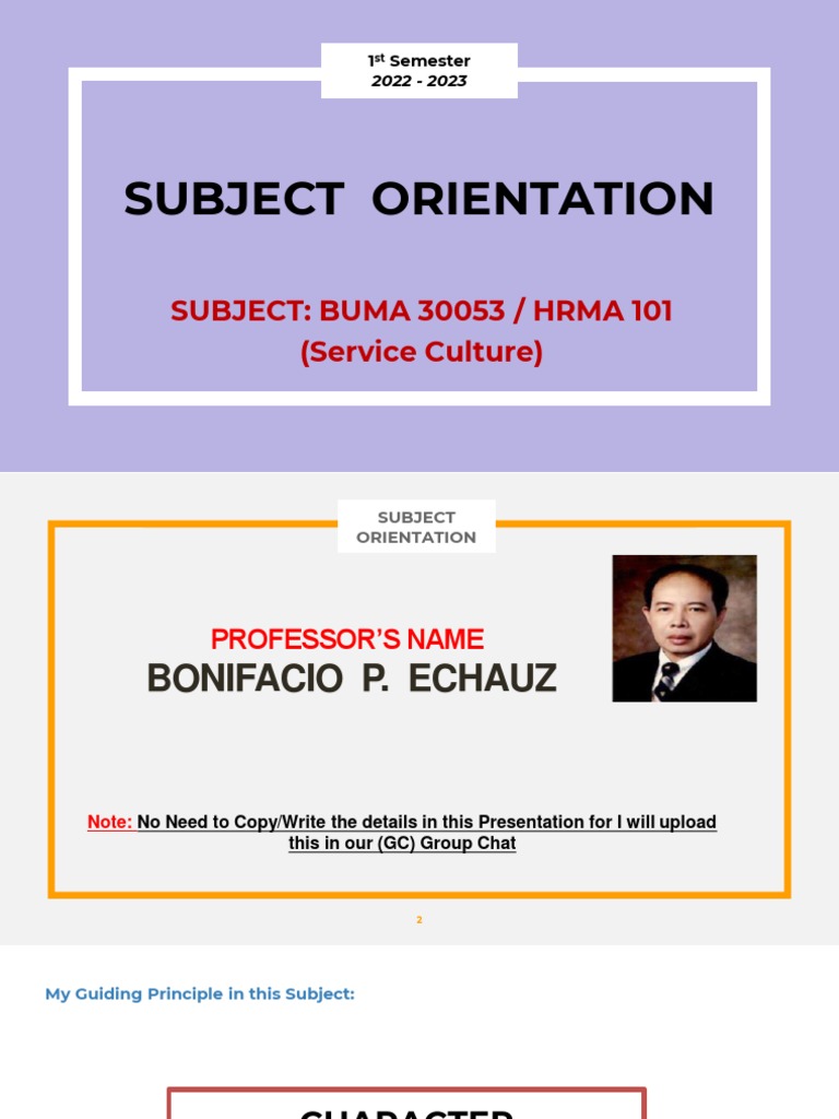 Subject Orientation | PDF | Distance Education | Academic Freedom