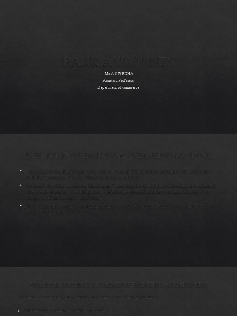 Banking Regulations Overview | PDF | Debits And Credits | Banks