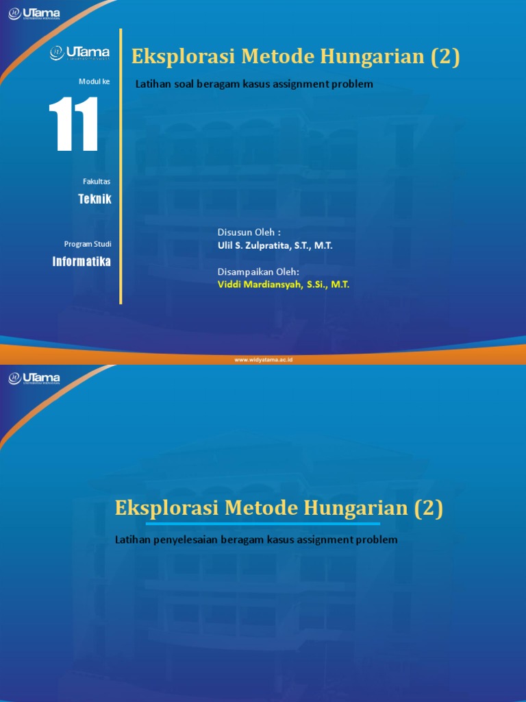 Penelope - Eksplorasi Metode Hungarian | PDF