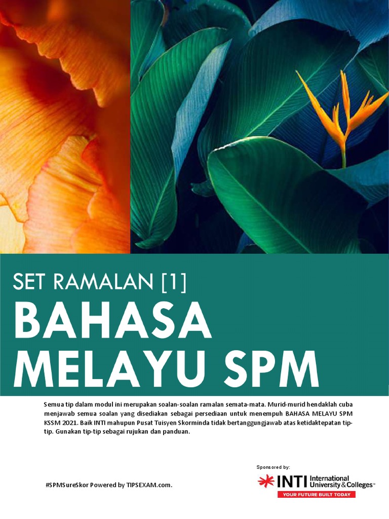 Exam Tips INTI Bahasa Melayu 1 | PDF