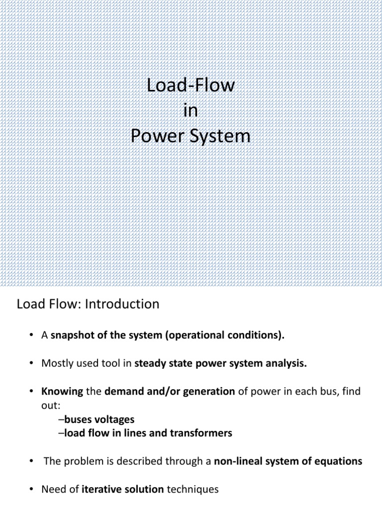 Load Flow - Autumn 2021 - PPT - PDF | PDF | Transformer | Electrical ...