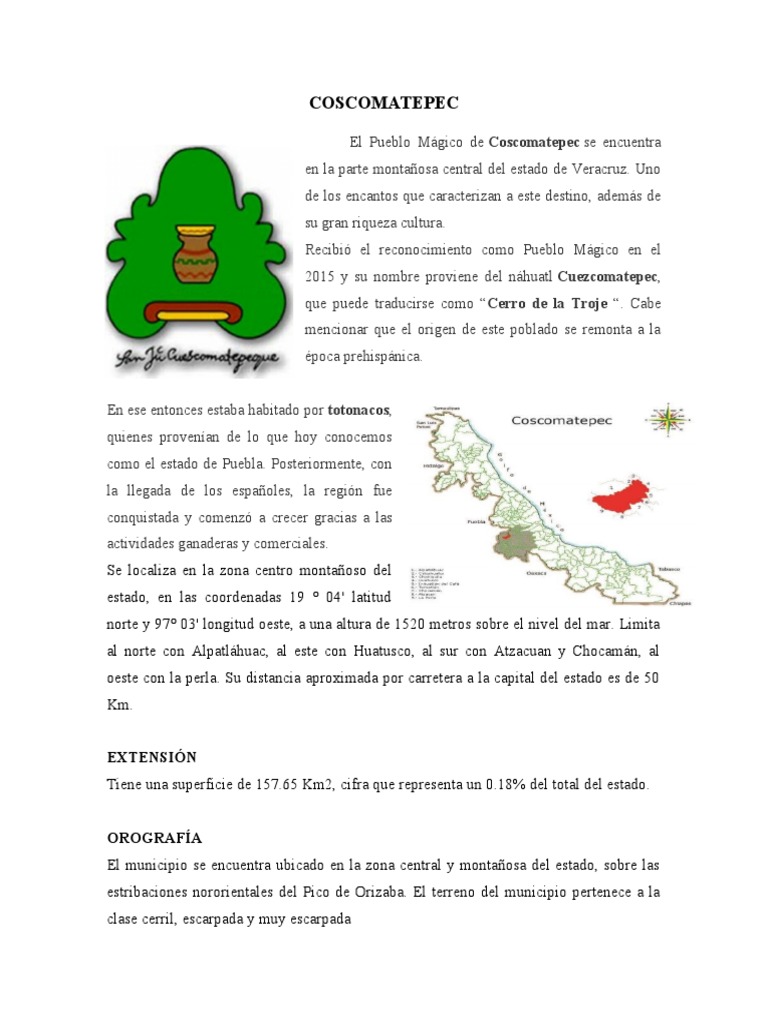 Coscomatepec: Un Pueblo Mágico Rico en Cultura, Historia y Paisajes ...
