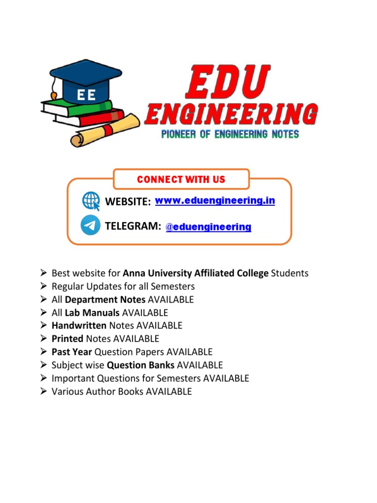 CS3251 (UNIT 1) NOTES EduEngg | PDF