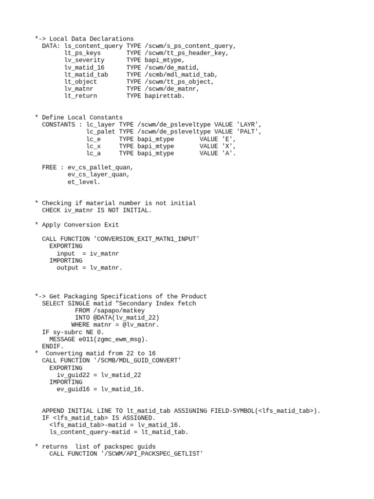 Local Data Declarations for Packaging Specifications | PDF | Function (Mathematics) | Computer ...