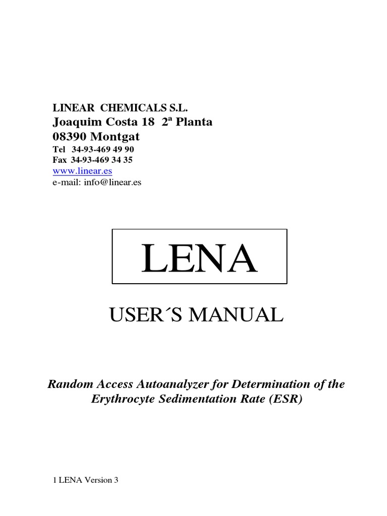 Lena User Manual - English | PDF | Computing | Manufactured Goods