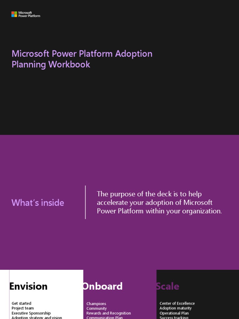Microsoft Power Platform Adoption Planning | PDF | Performance Indicator | Goal