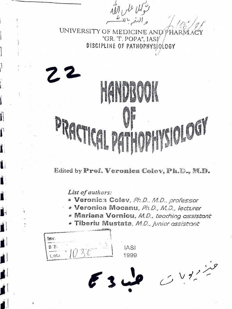 Handbook of Practical Pathophysiology E3-1 | PDF
