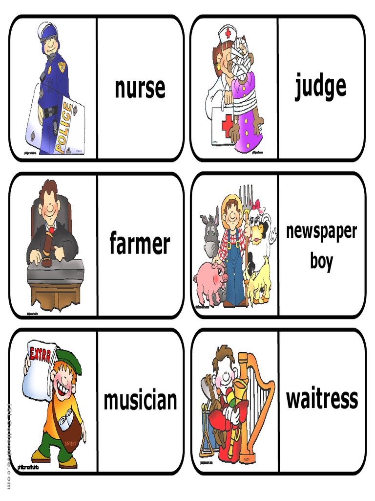 Occupations Domino PDF | PDF