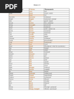 Past Simple - Tabelka | PDF