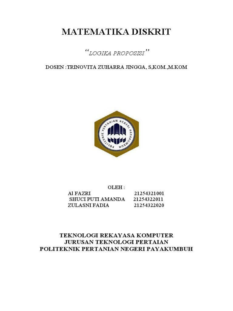Proposisi dalam Logika Matematika | PDF