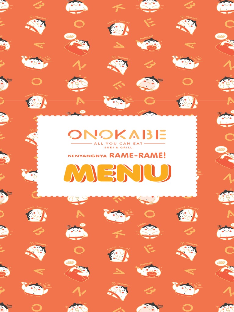 Menu Onokabe | PDF | Memasak, Makanan, & Anggur