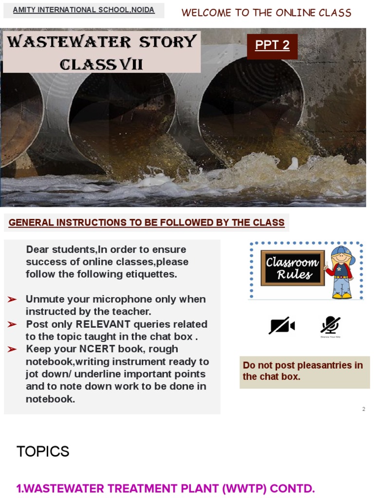 Waste Water Story PPT 2 (2021-22) | PDF | Sanitation | Sewage Treatment