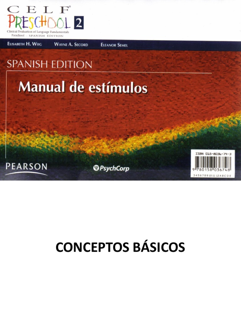 Estimulos CELF Preschool2 | PDF