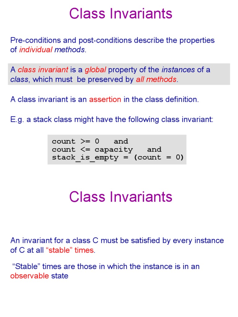 Formal Methods - Lecture 16 | PDF | Class (Computer Programming ...