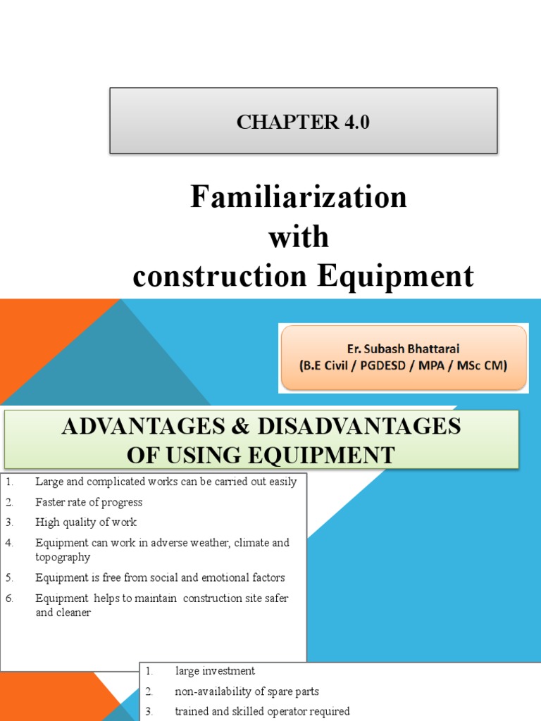 Chapter 4 Equipment | PDF | Crane (Machine) | Construction Aggregate