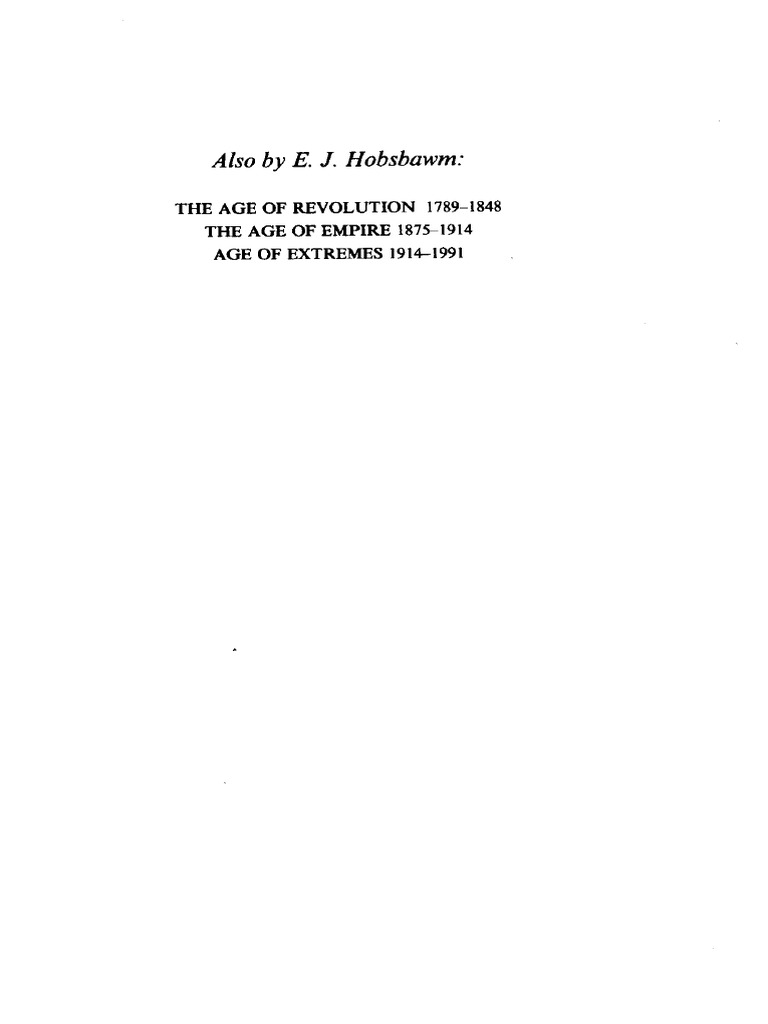 Eric Hobsbawm - Age of Capital - 1848-1875 1 | PDF