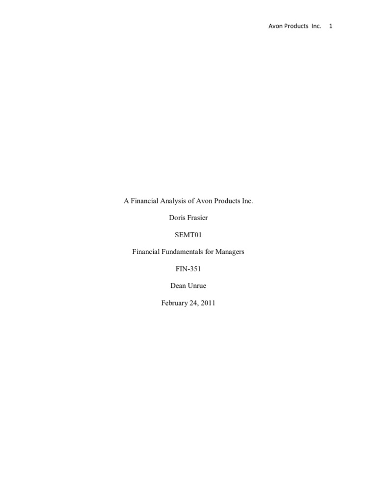 Avon Financial Overview 2023 | PDF | Revenue | Income