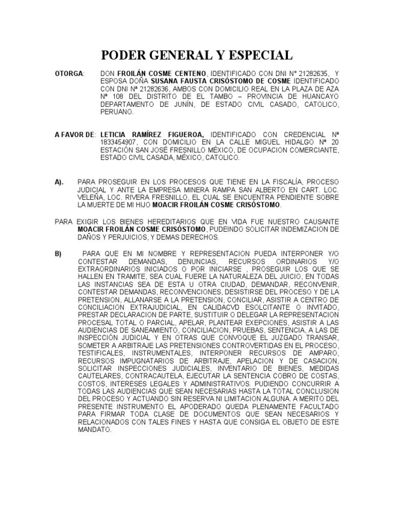 Poder General y Especial - Velasquez | PDF | Justicia | Crimen y violencia