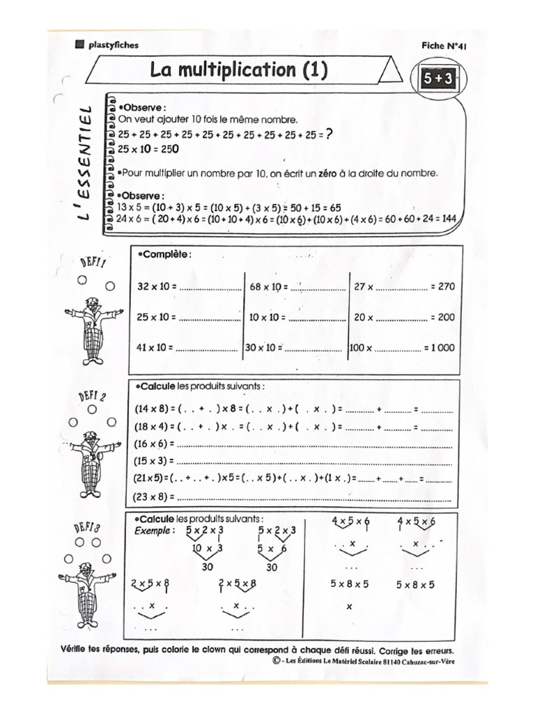 La Multiplication | PDF