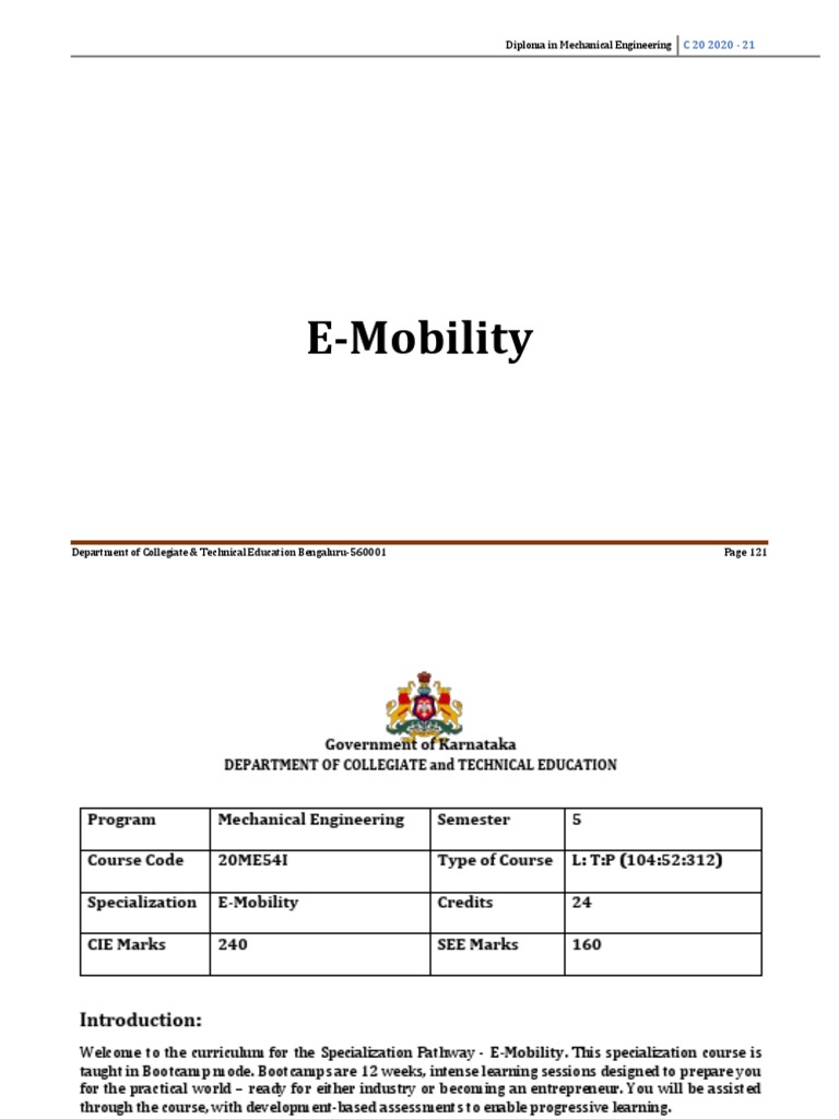 E Mobility | PDF | Lithium Ion Battery | Electric Vehicle