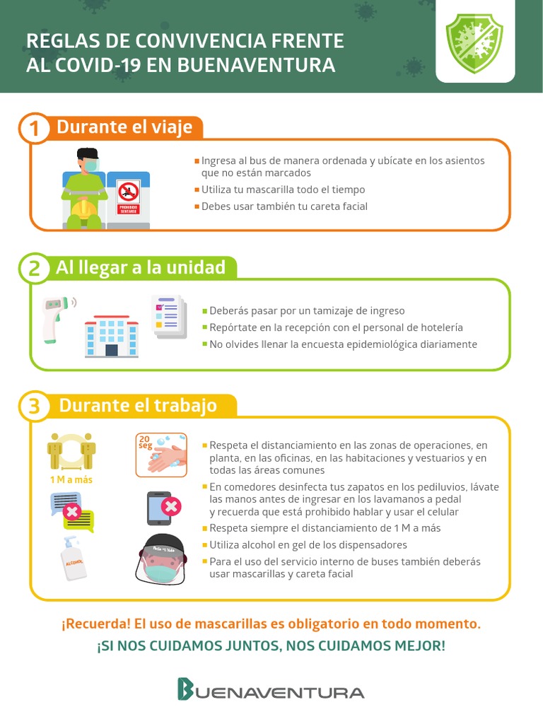 Reglas de Convivencia - COVID-19 v1 | PDF