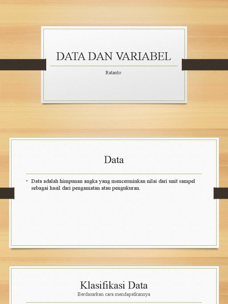 Data Dan Variabel | PDF