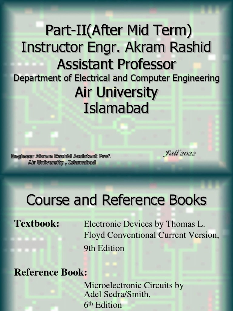 Chapter 1 Part-II | PDF | Diode | P–N Junction Chapter 1 Part-II | PDF | Diode | P–N Junction